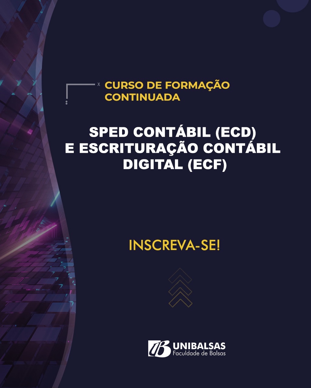 CURSO DE FORMAÇÃO CONTINUADA: Sped Contábil (ECD) e Escrituração ...